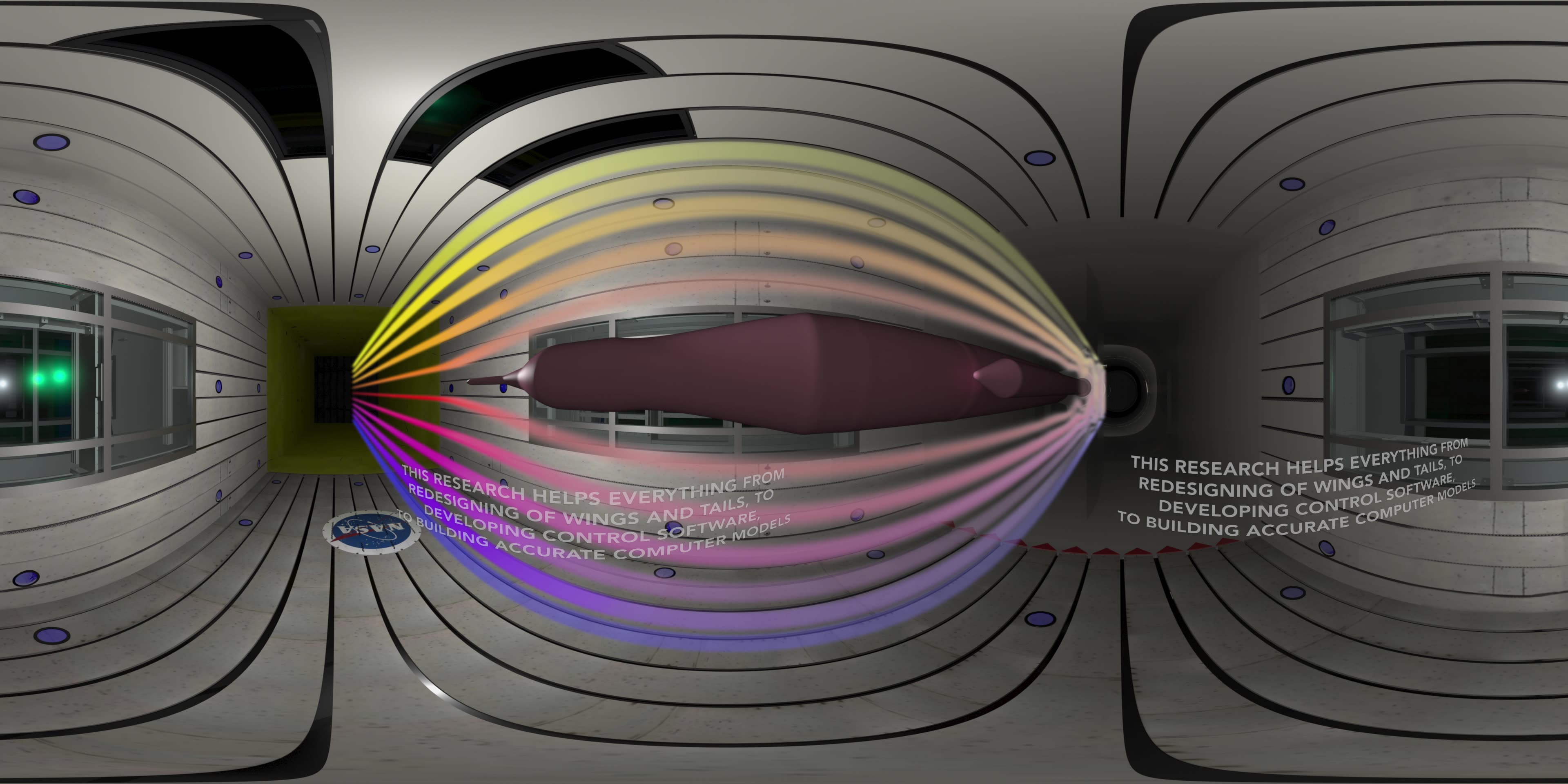 Wind Tunnel Test of NASA’s Most Powerful Rocket (360° Animation)