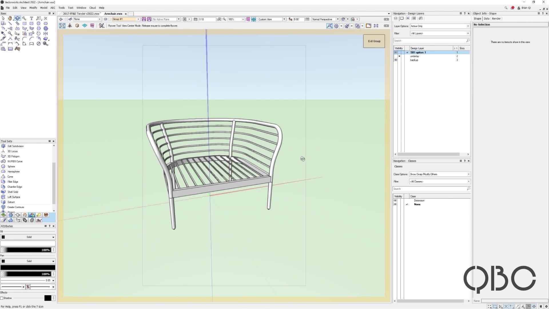 Make the frame of a chair
