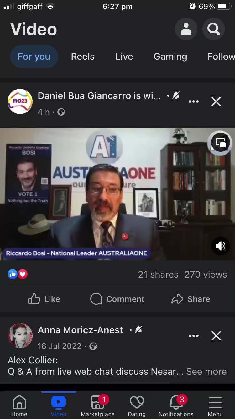 Australia One Party : Ricardo Bosi