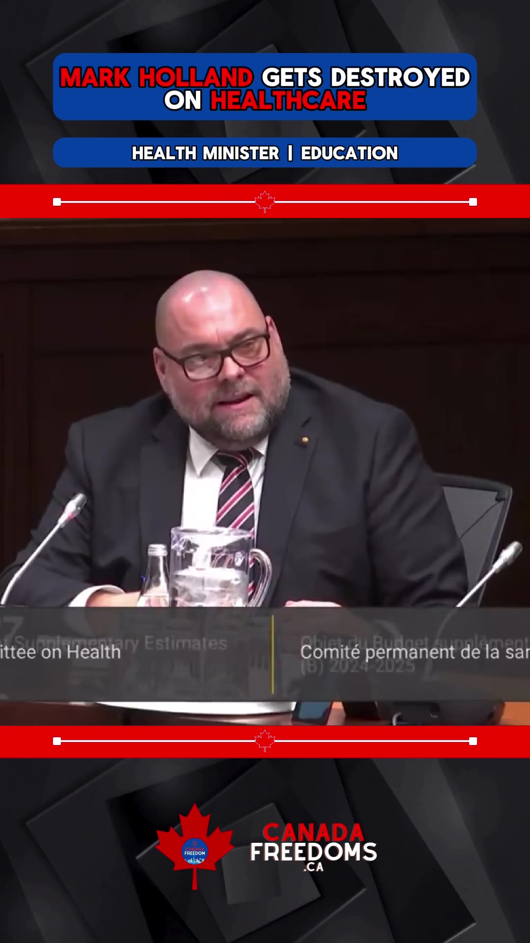 Canada's Health Minister Cannot Answer Why He Did a Bad Job