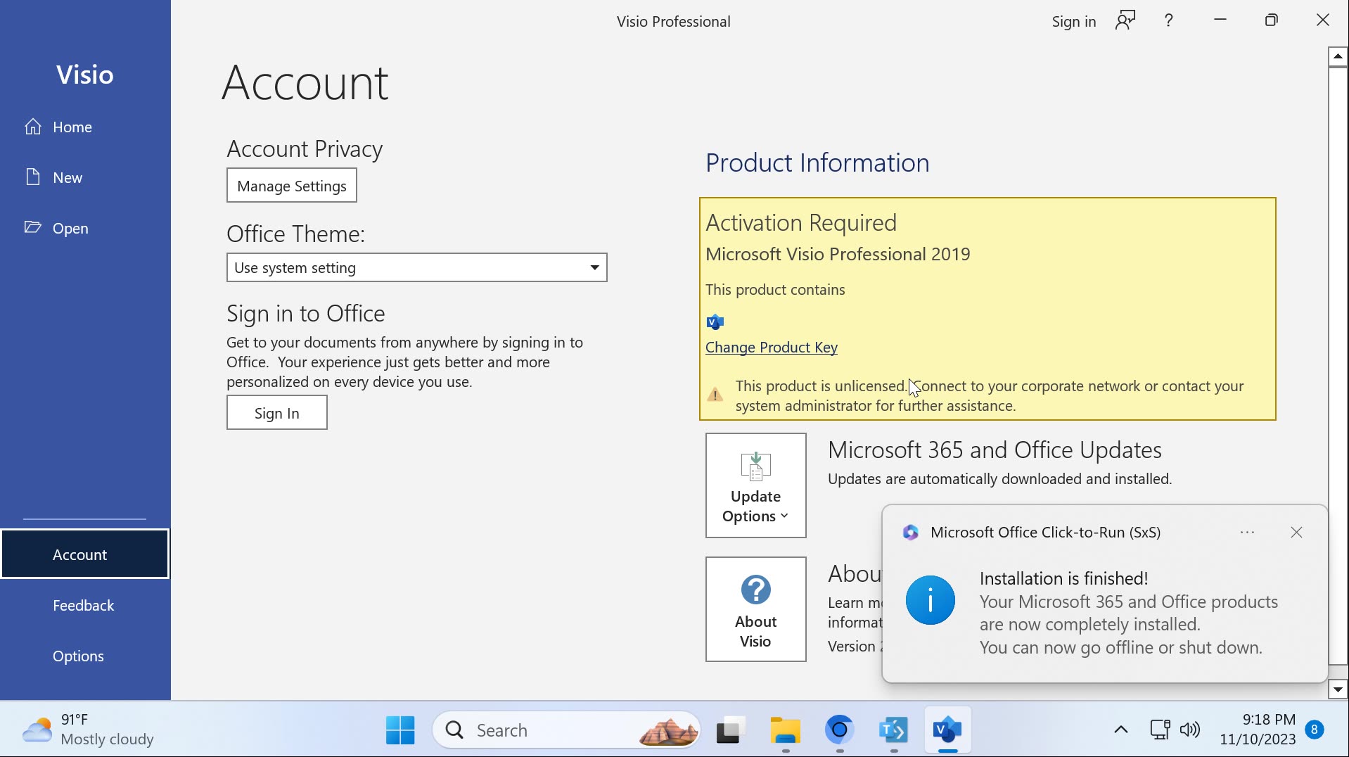 download and install visio pro 2019 free