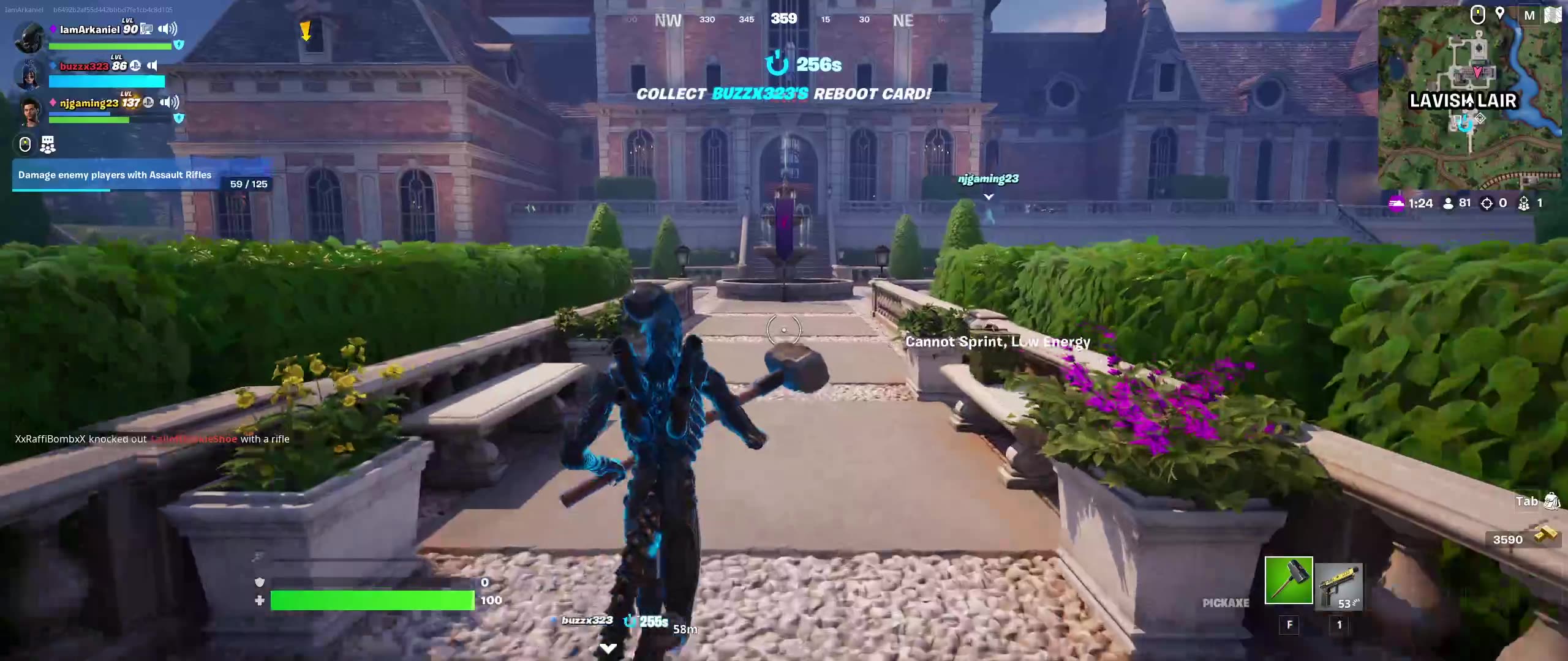 Fortnite Zero Build Squads with some american friends