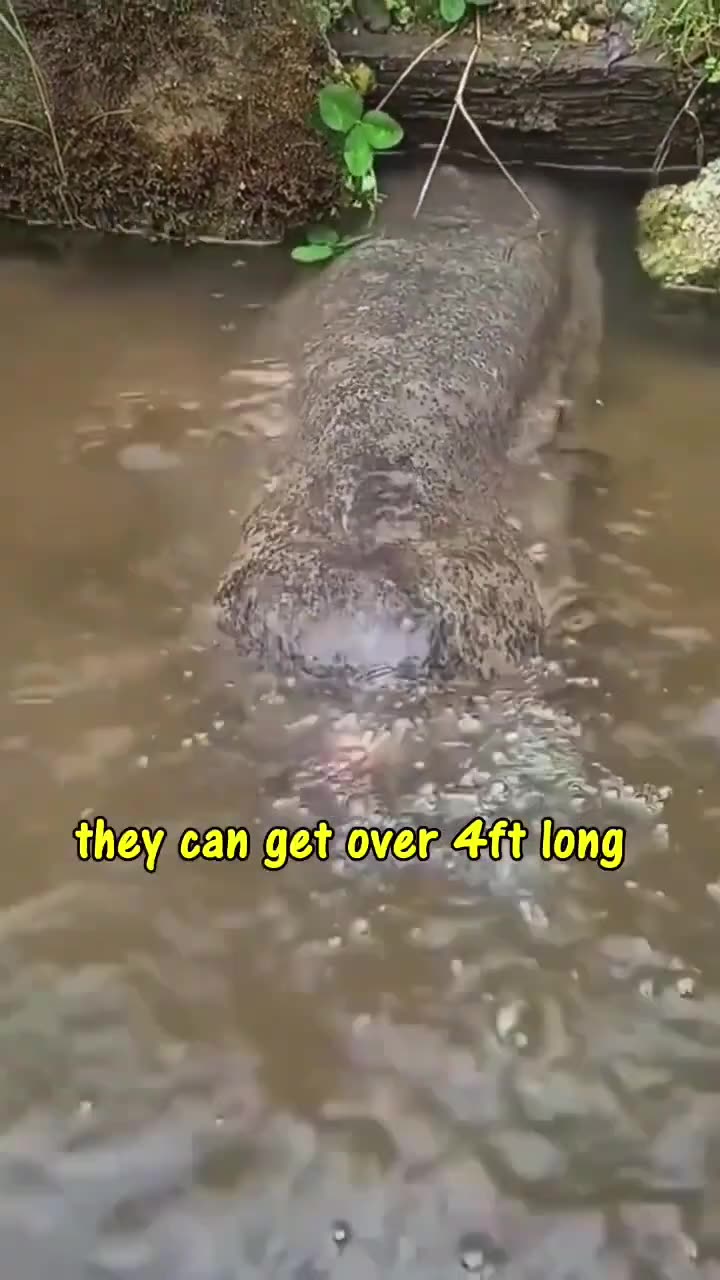 rare GIANT salamanders #fishing #fish #viral #rare #salamander