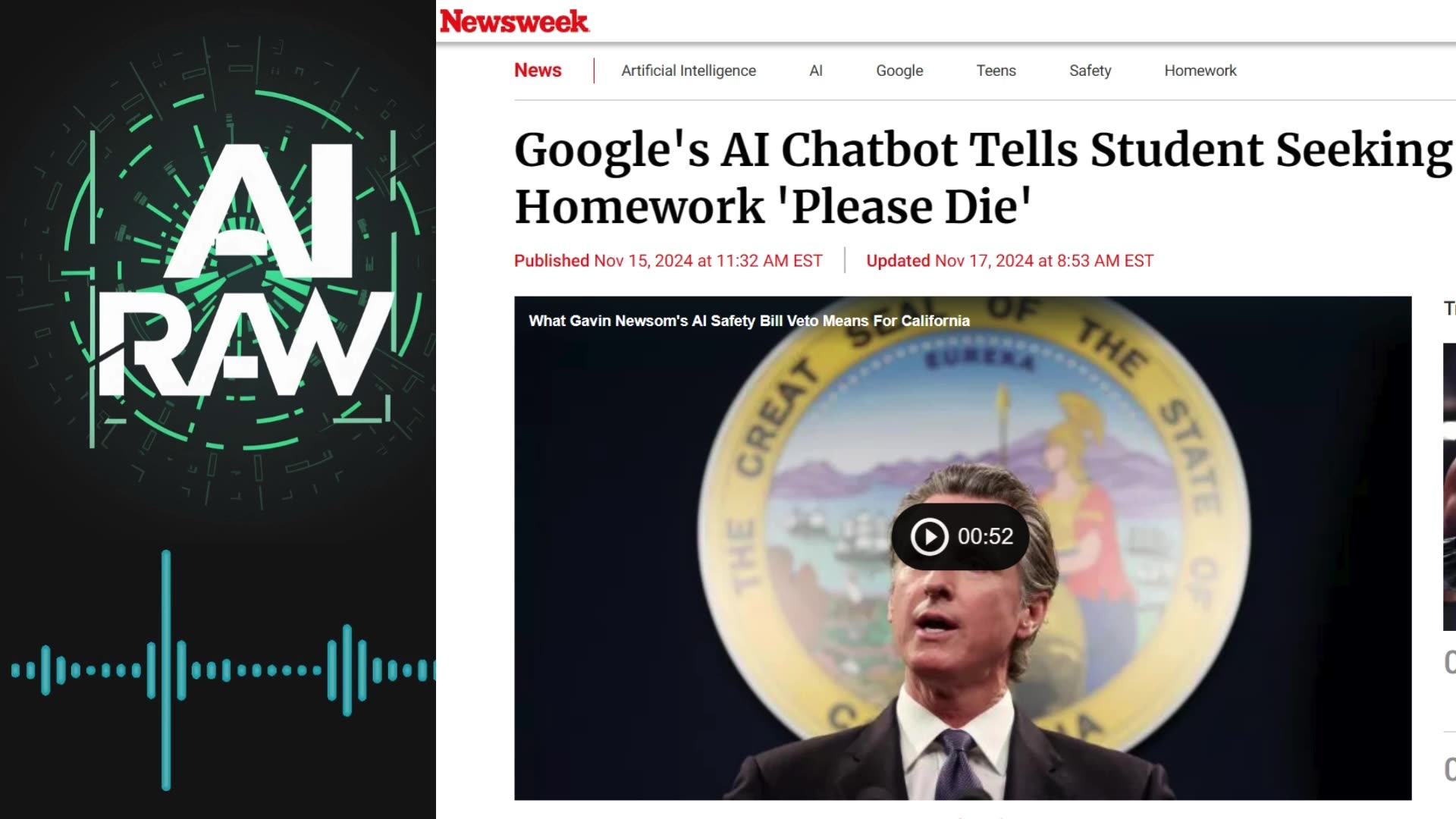 Ai gone WRONG: Google Gemini SHOCKS Student with Deadly Response!