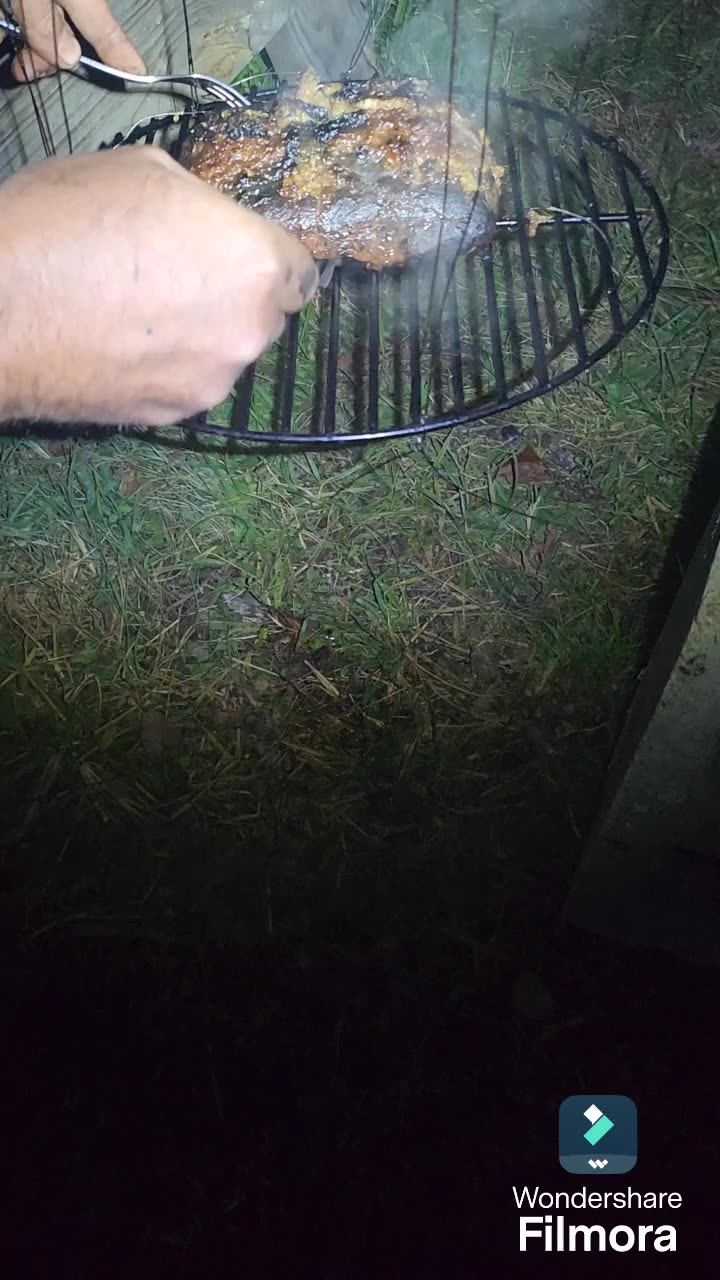 Flock it Farm: DIY smoker- smoking steak tips