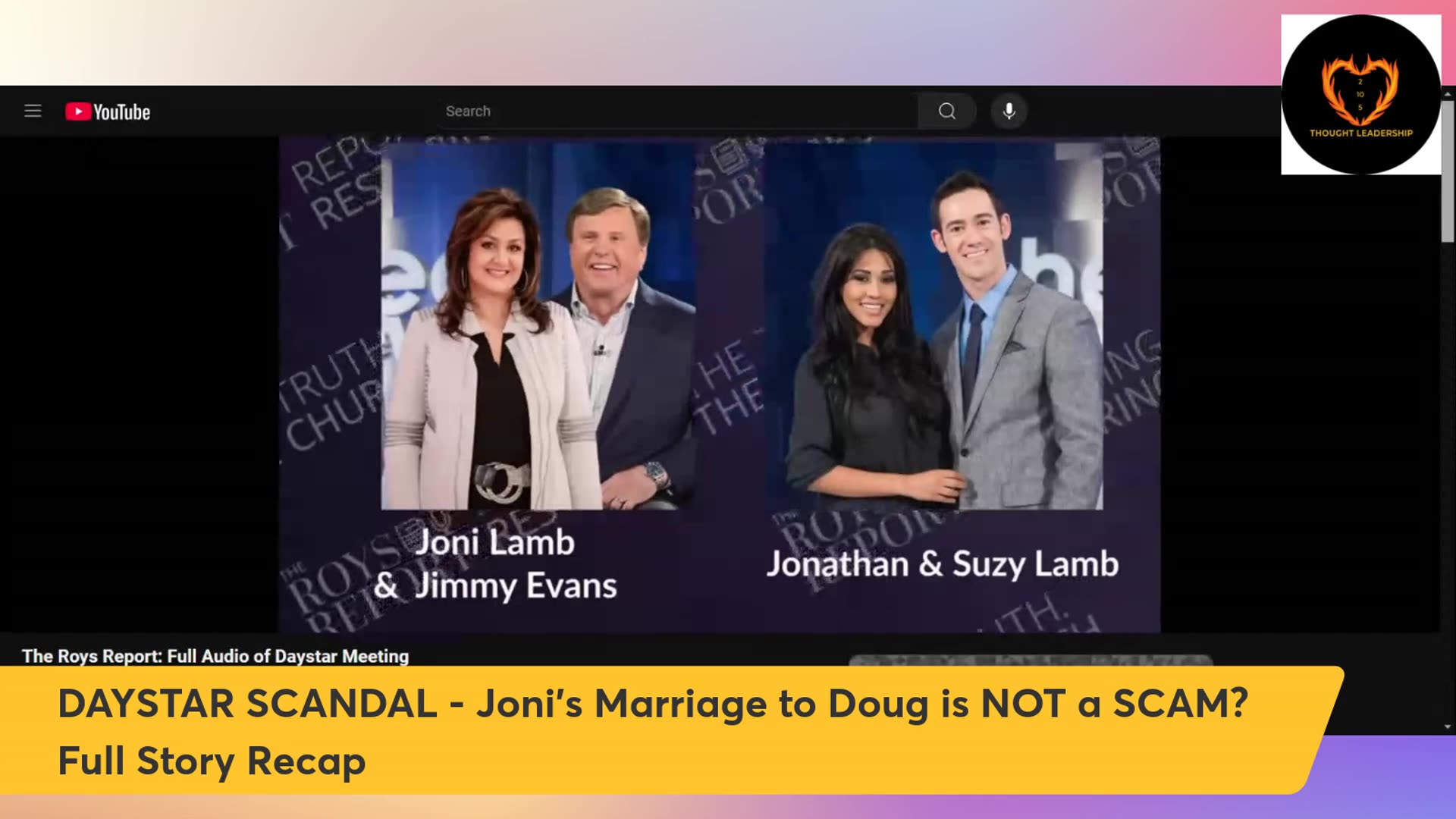 DAYSTAR SCANDAL Is Joni's Marriage to Doug a SCAM?
