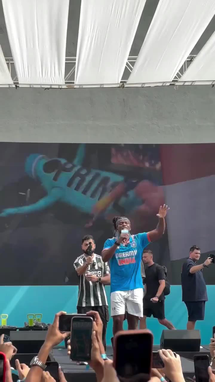 KSI Performing "Thick Of It" in India