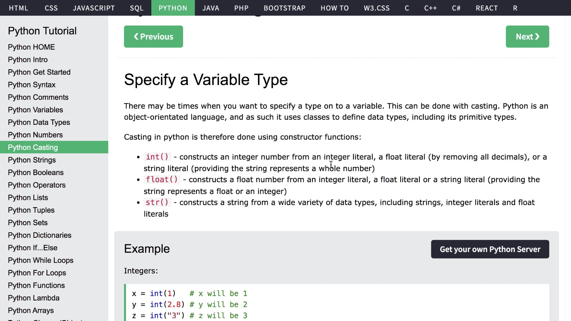 Python Coding For Beginners 8 Python Casting 1042