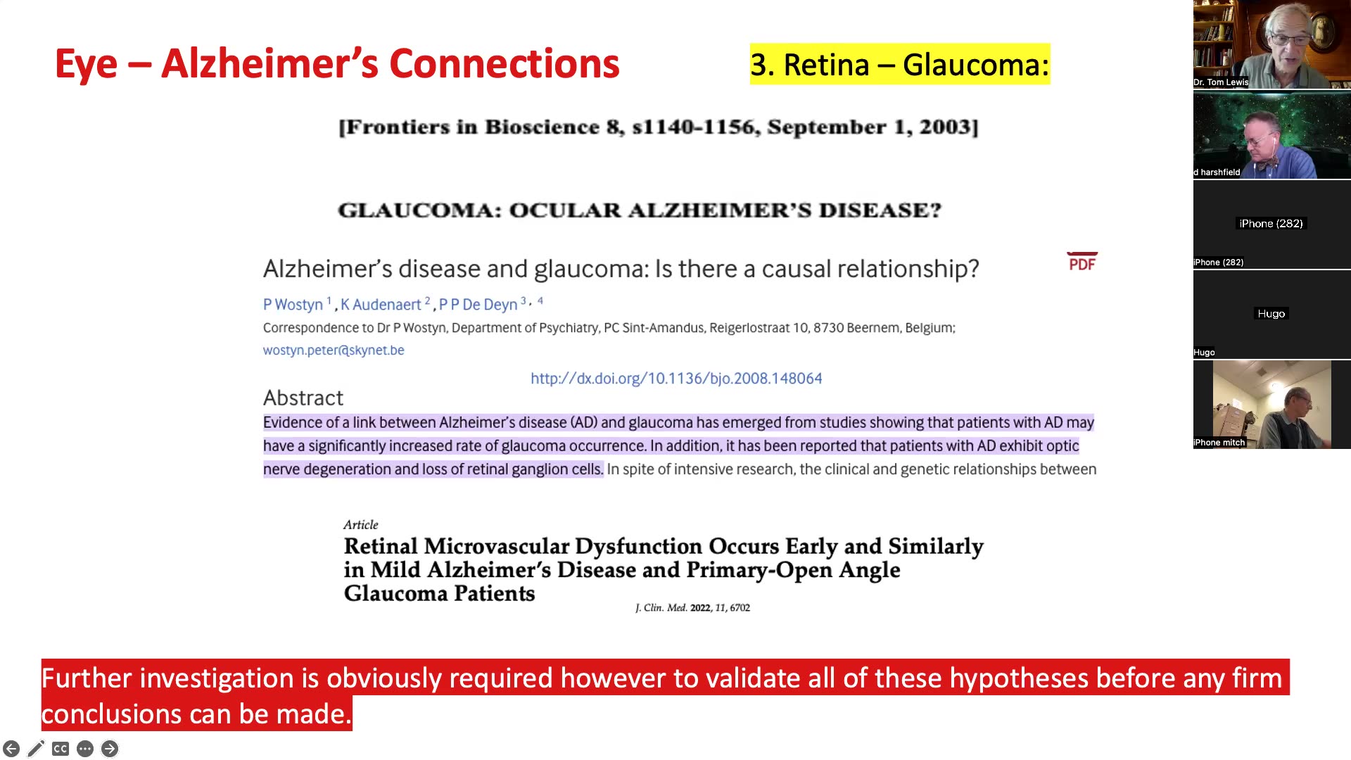 67. The Eye - Alzheimers Connection - Part 1 - 2023