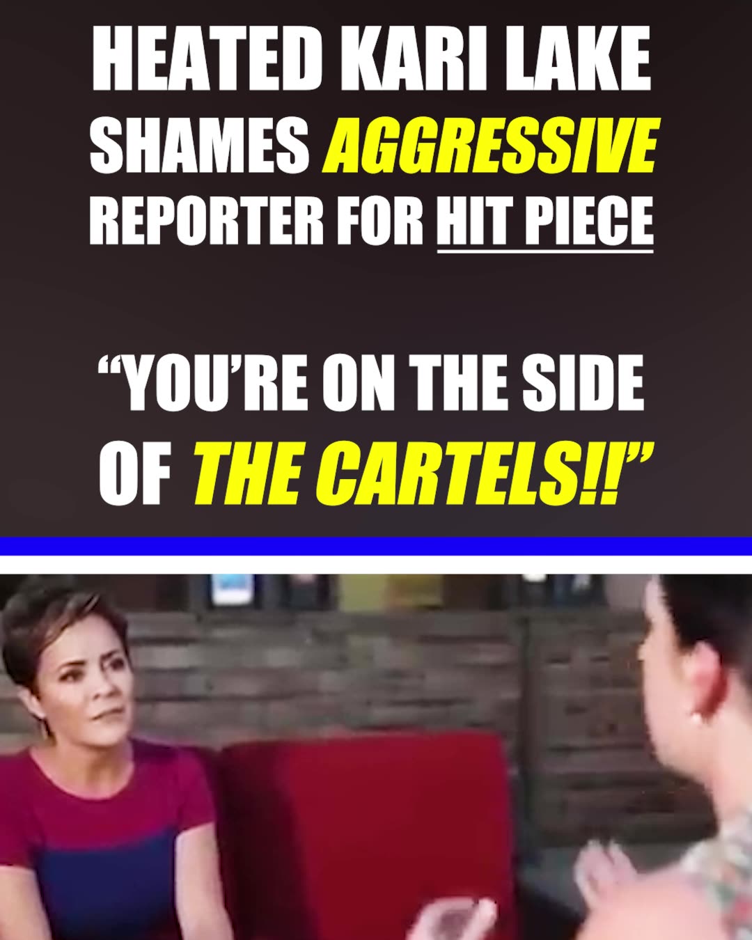 Heated Kari Lake shames aggressive reporter for hit piece.