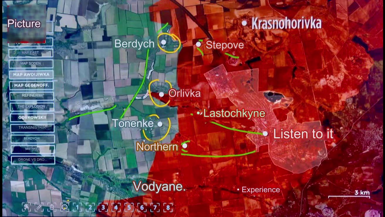 The Russian army is advancing and the defense line of the Ukrainian ...