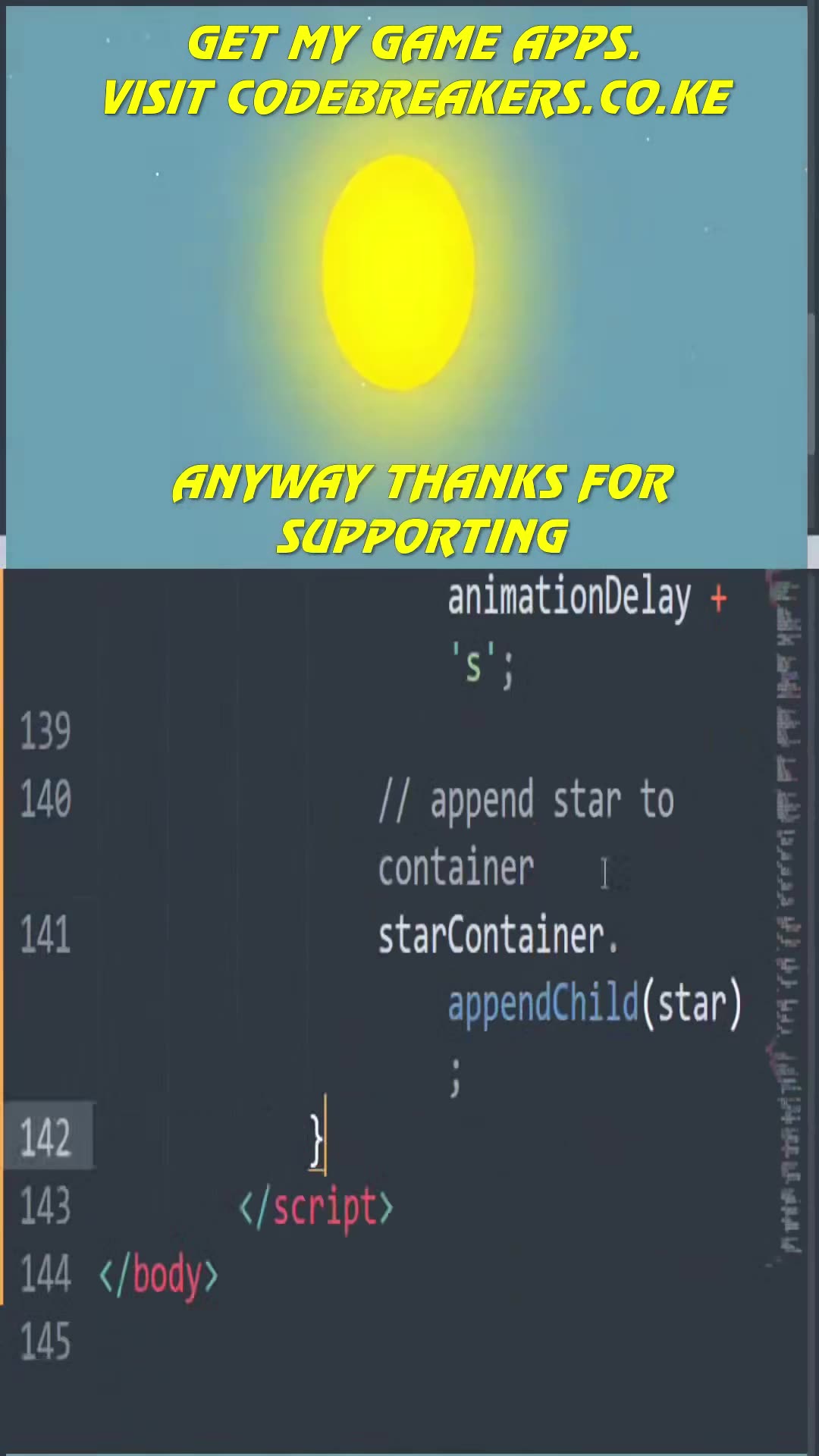 Solar Eclipse Design Html Css Javascript 4063