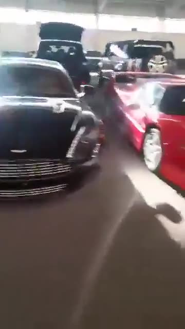 A small view of Assad’s car collection seen at the Presidential palace.