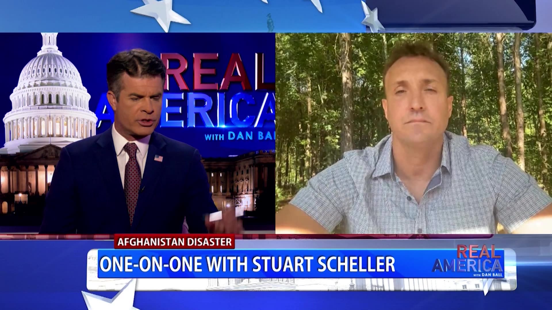 REAL AMERICA -- Dan Ball W/ Stuart Scheller, Scathing Afghan Withdrawal ...