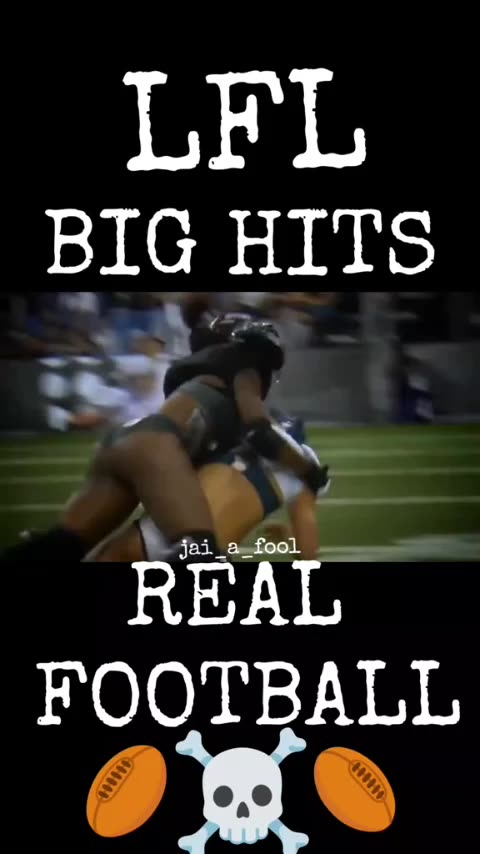 LFL big hits real football #lfl #lfl #lflfootball #lingeriefootball