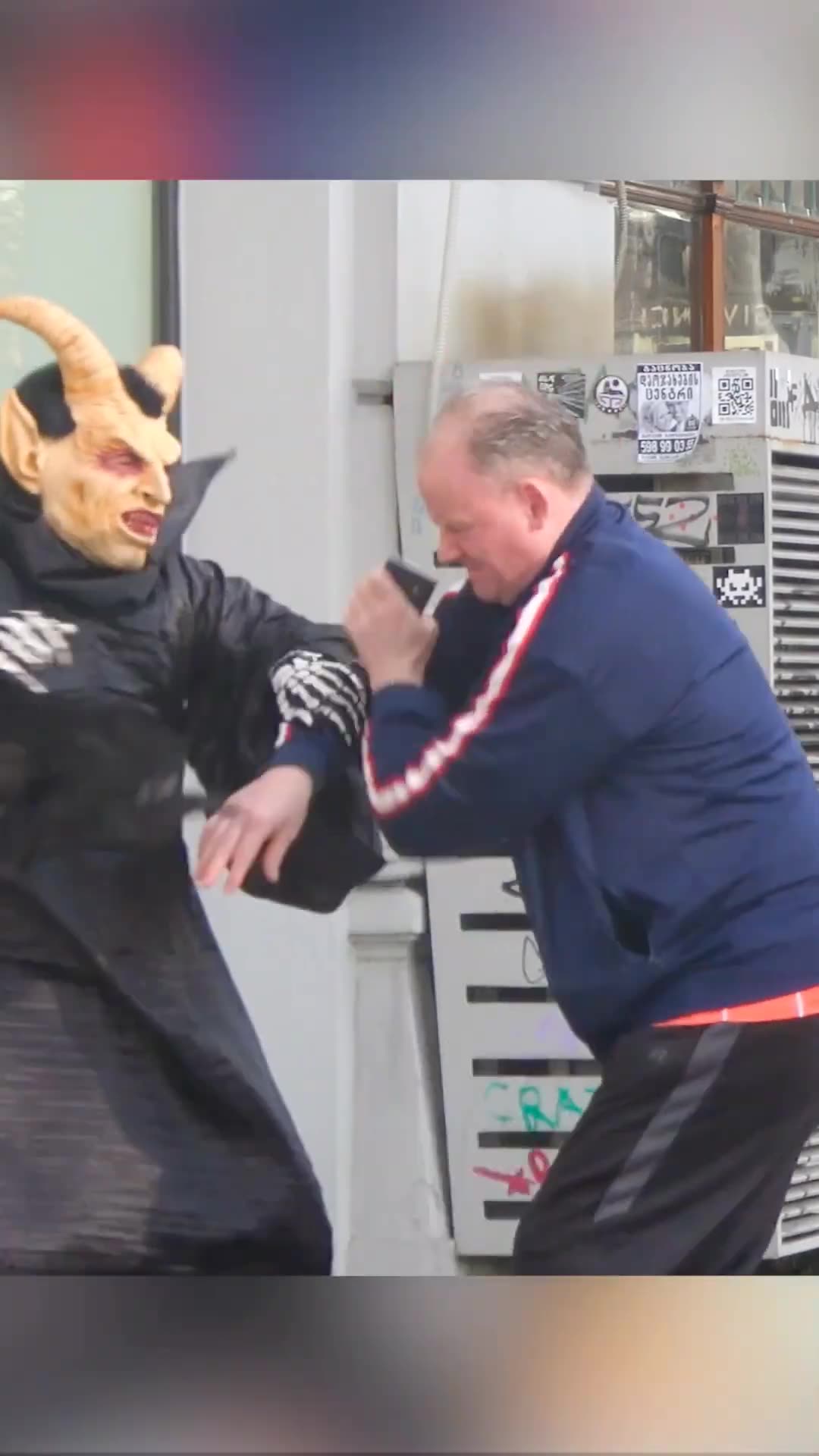 A real battle between man and the devil 🤣 #funny #devil