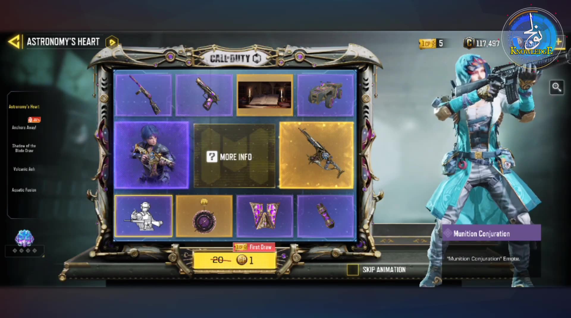 CODM ASTRONOMYS HEART DRAW - AK47 MOON SHADOW - TEMPEST THE BLADE OF ...