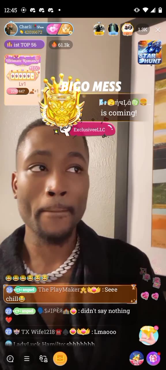 Charlie mad at Exclusive because he got caught high on live