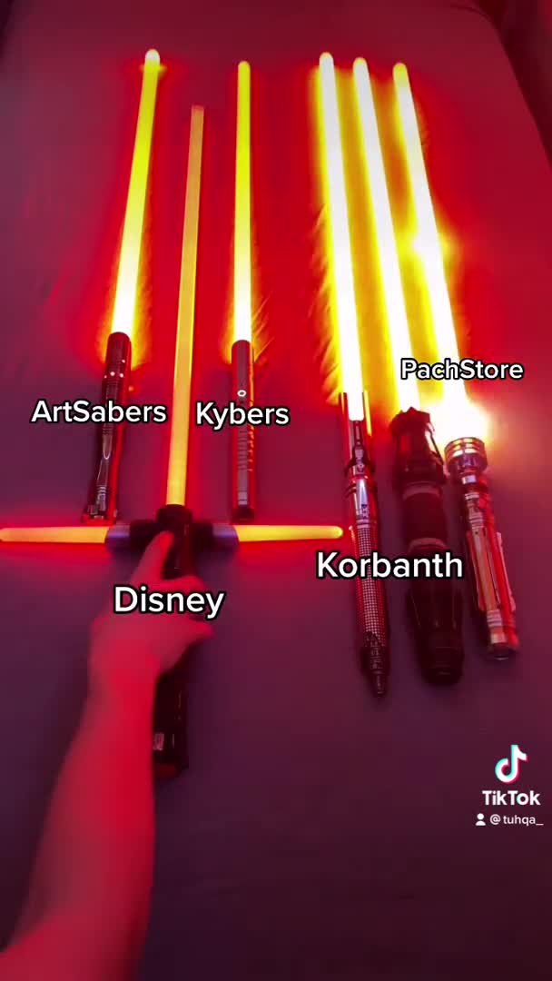 Red Lightsaber Comparison