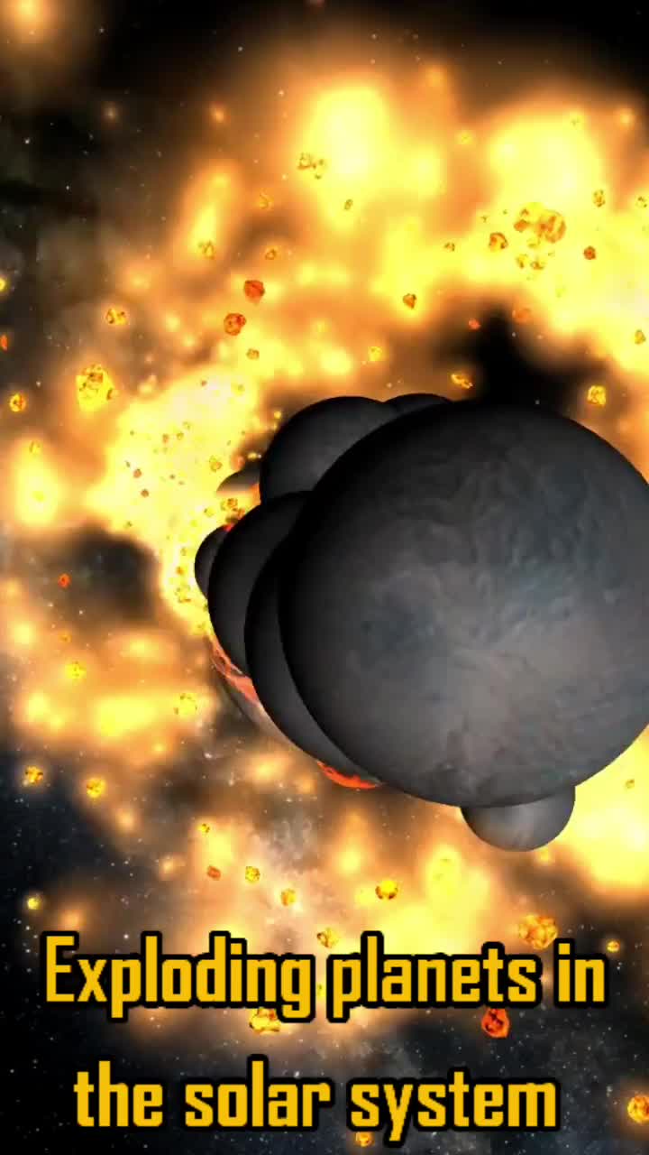 Exploding planets in the solar system