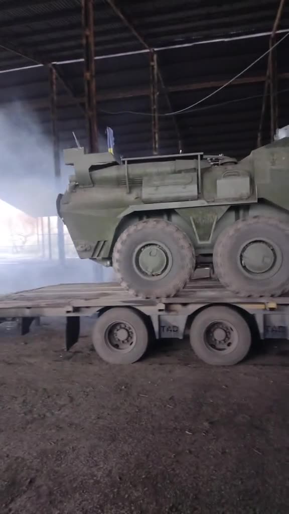 Ukrainians Capture Giant Soviet Wheeled Tank