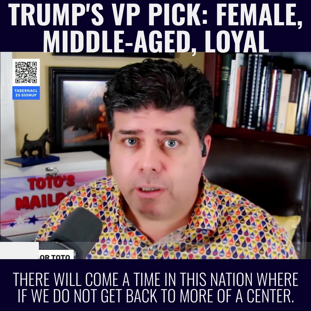 Who will TRUMP pick for VP? Professor Toto gives his insight