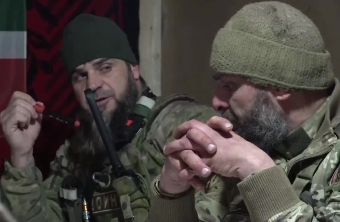 Chechen soldiers of the Vostok-Akhmat Battalion in the Russian ...