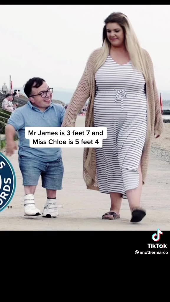 This couple just set the world record for biggest height difference