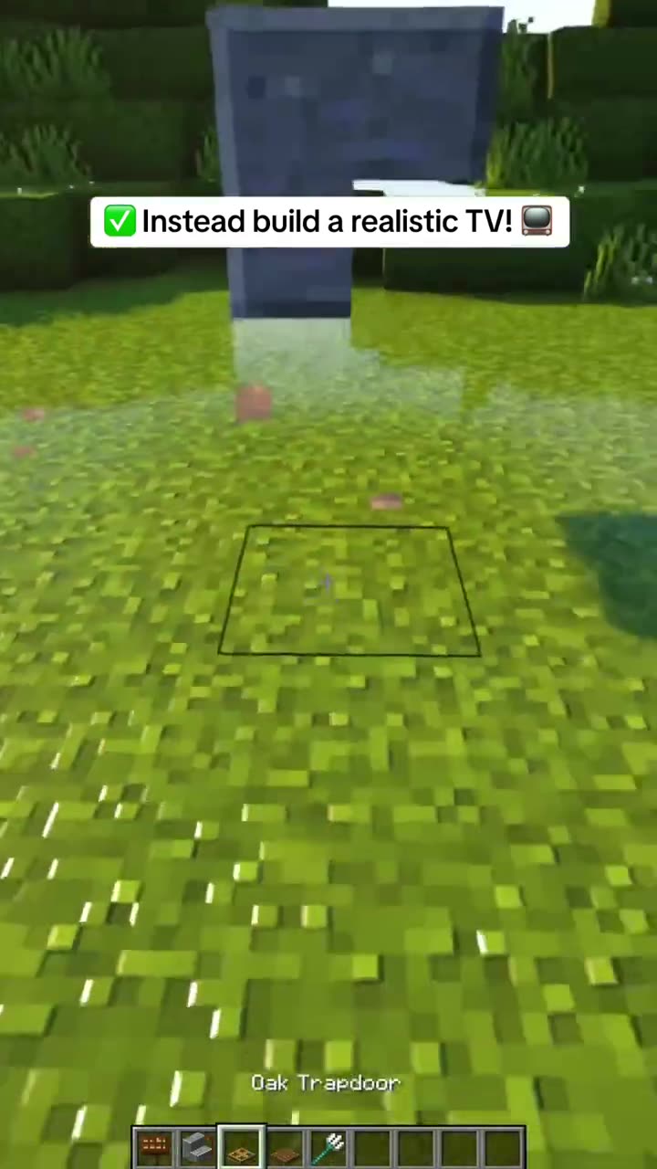 Realistic OLD TV in Minecraft