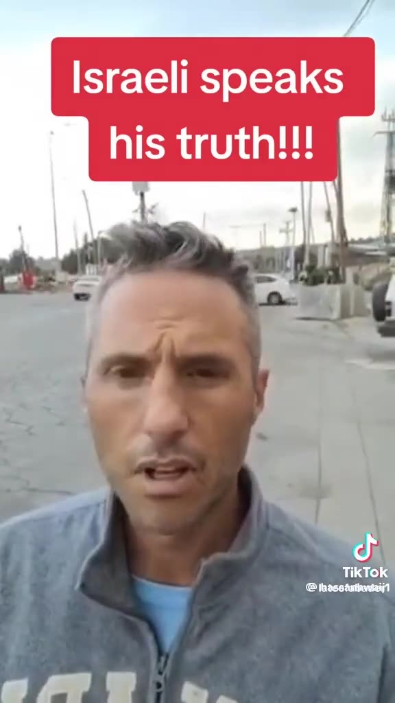 This incredibly brave Israeli (?) says what many of us have been ...