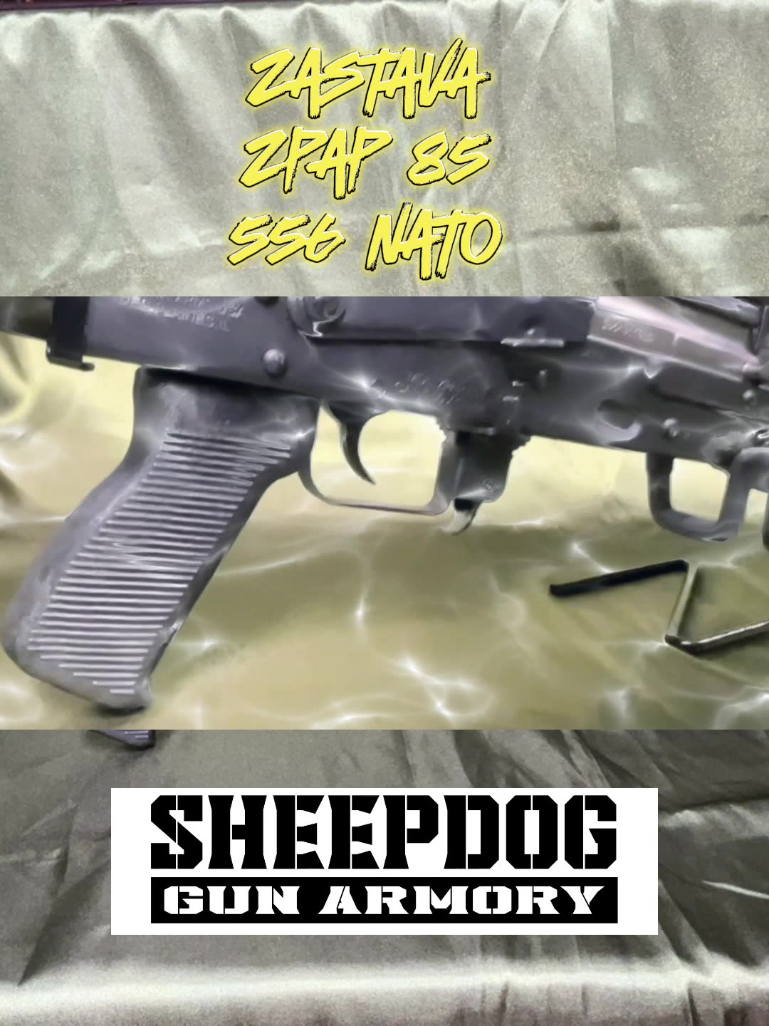 Zastava ‘Zpap 85’ 10” barrel 556nato, 4, 30rd mags & SBA3 Tactical brace