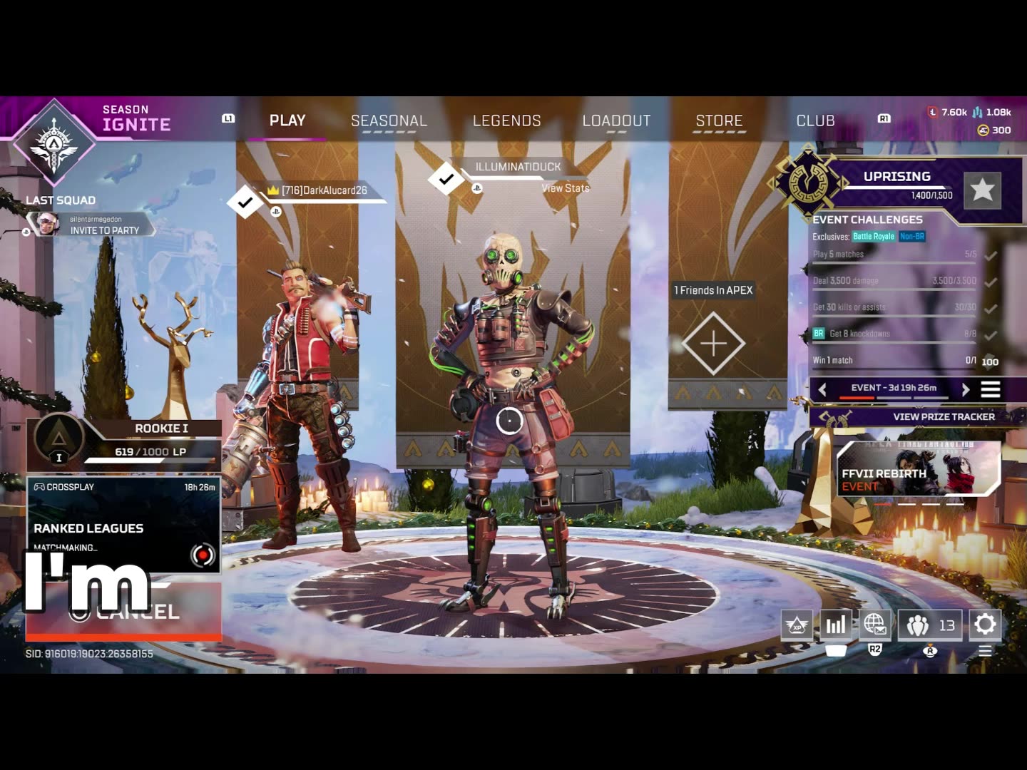 funny apex rage montage