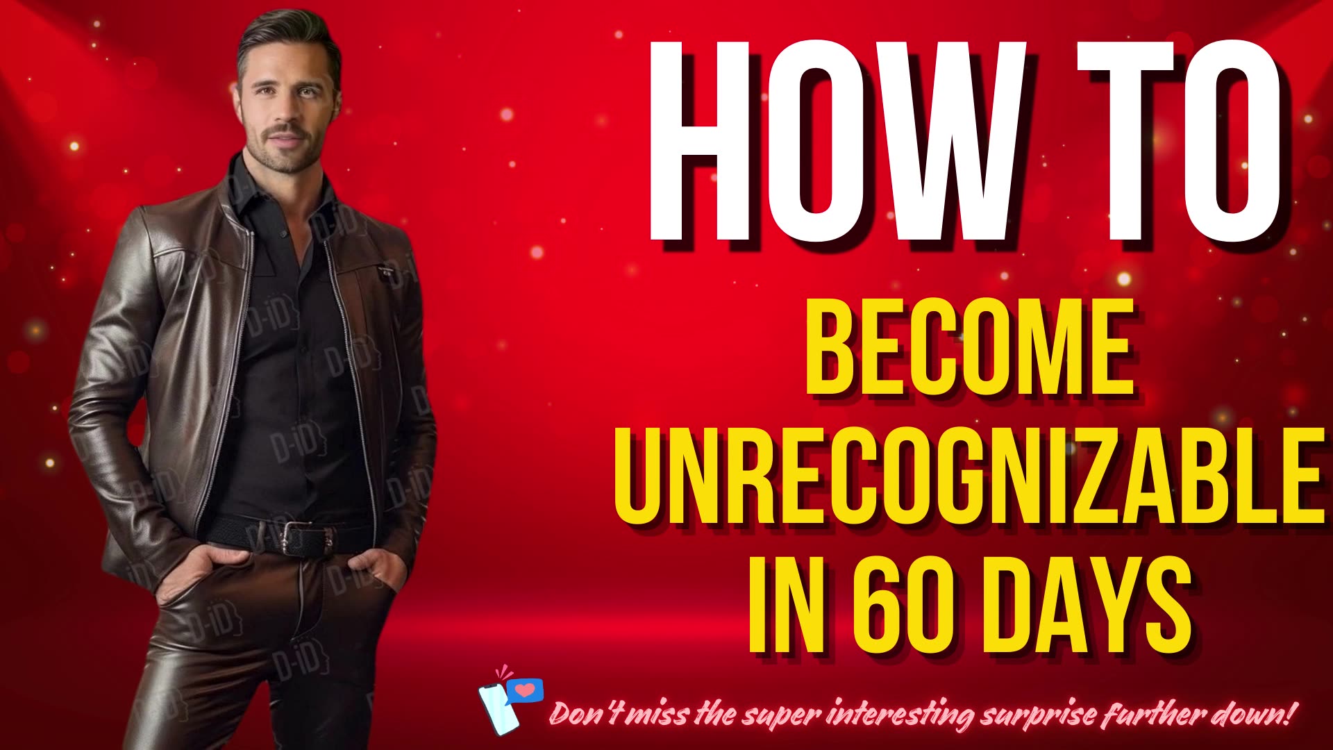 How to Become Unrecognizable in 60 Days