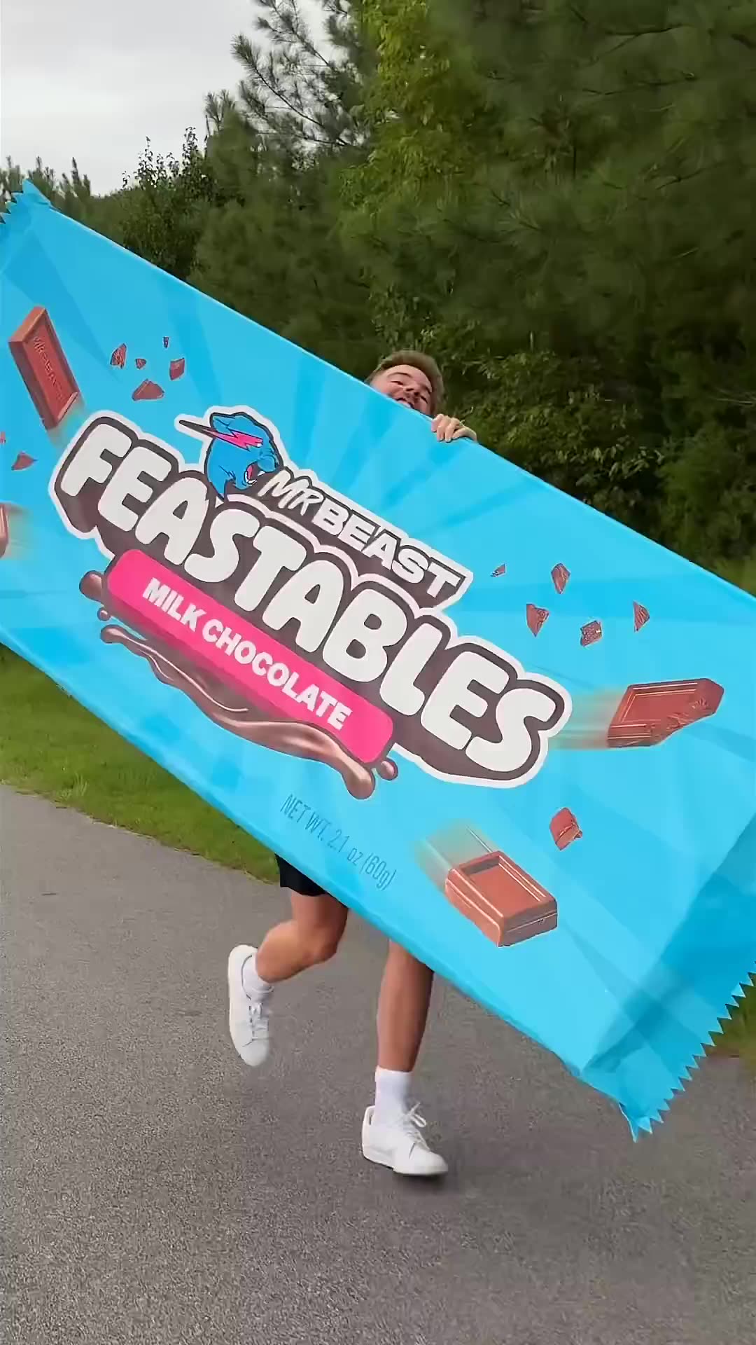 Mr beast small to big chocolate