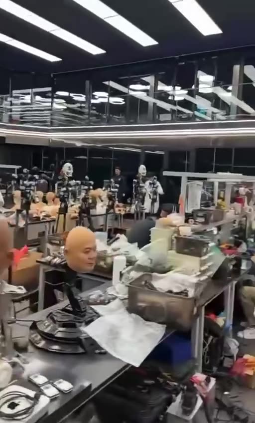 How does a Chinese humanoid robot factory look like