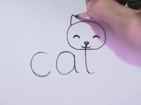 Very Easy! How to turn Word Cat Into a Cartoon Cat. (Wordtoons ...