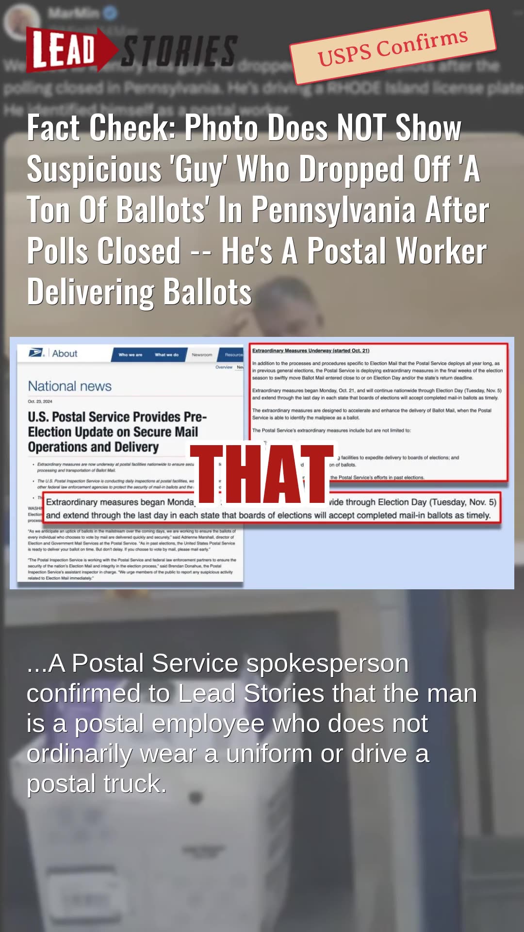 Fact Check: Photo Does NOT Show Suspicious Guy Who Dropped Off A Ton Of ...