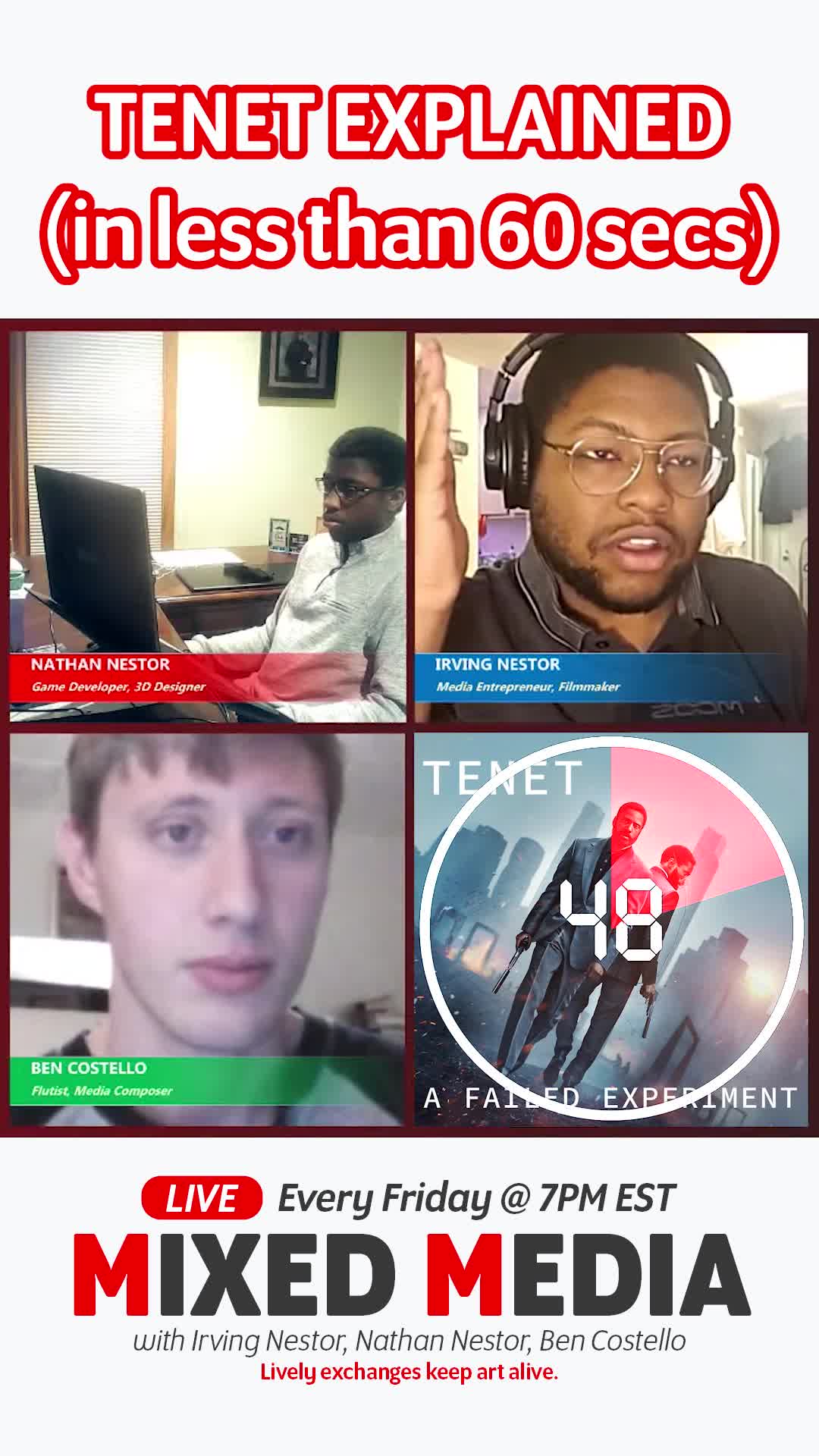 The science/ philosophy of TENET explained in less than 60 seconds!