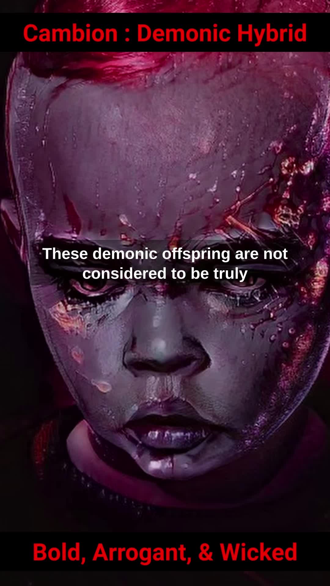 Cambion The Demon Offspring Of Succubus & Incubus #shorts | Demonology