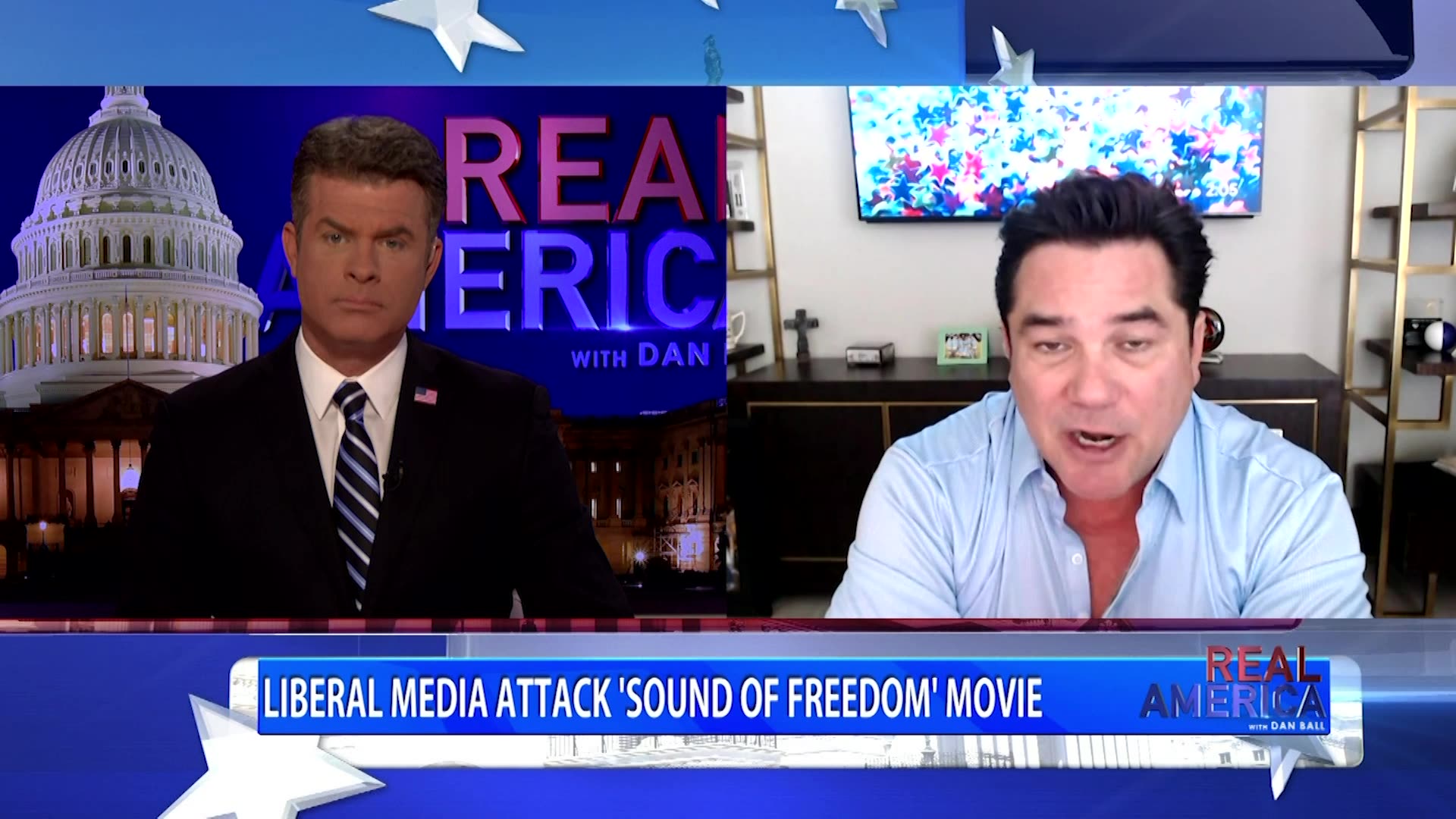 REAL AMERICA -- Dan Ball W/ Dean Cain, Liberals Trash New Movie 'Sound ...
