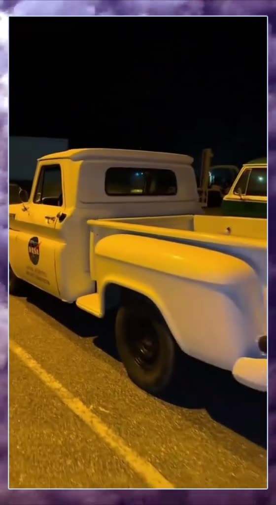 Nasa has a parking lot full of old school cars