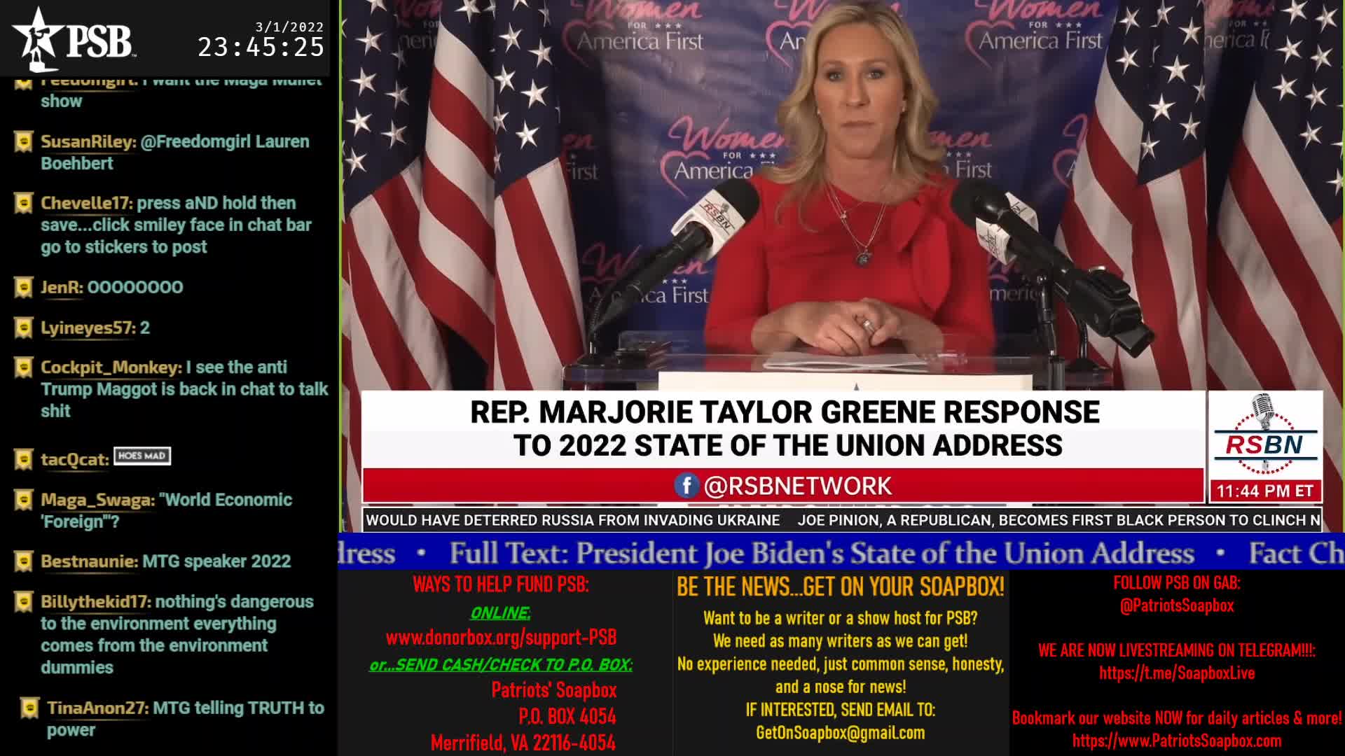 2022-03-01 22:00 EST - The MAGA Mullet Show: with MagaSwaga