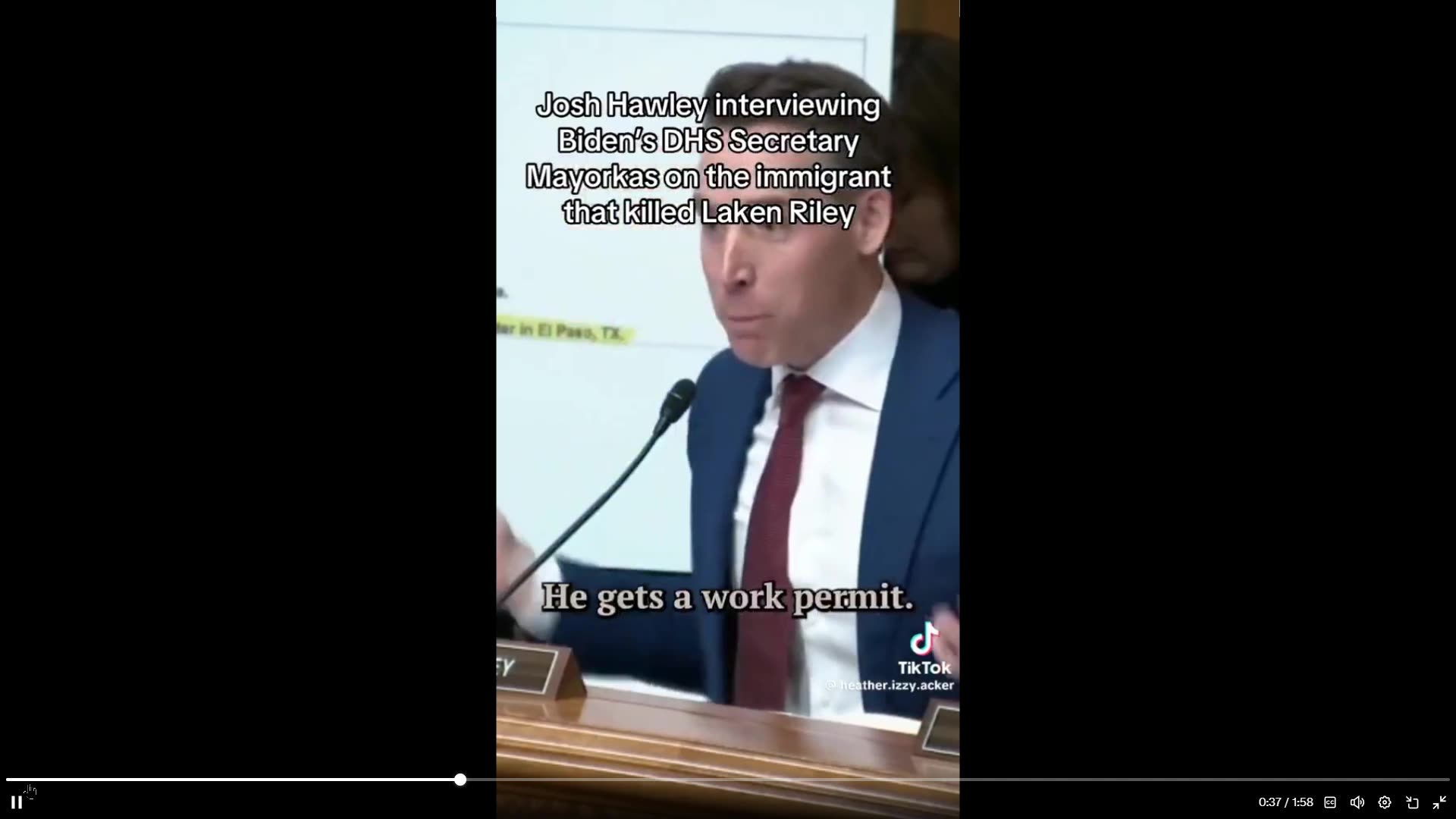 Flashback: Josh Hawley grilling Mayorkas for letting Lakin Riley’s ...