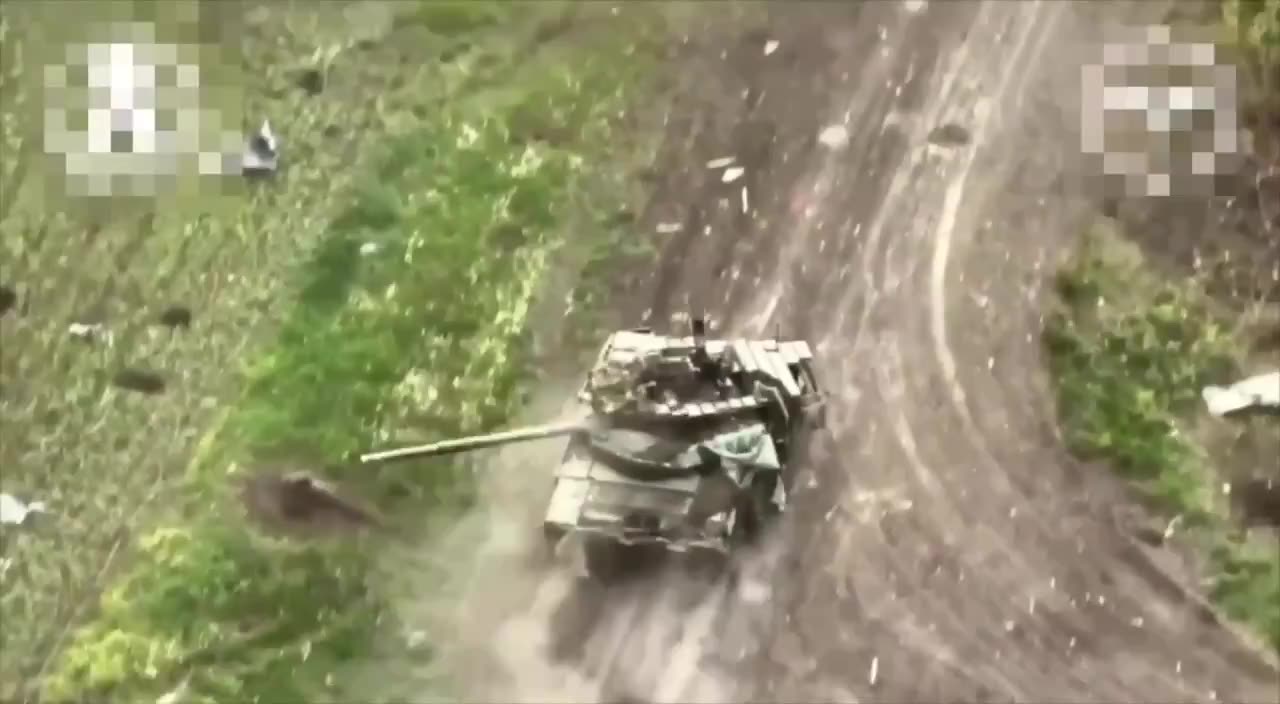 T-90 Tank Survives Two Hits From FPV Drones