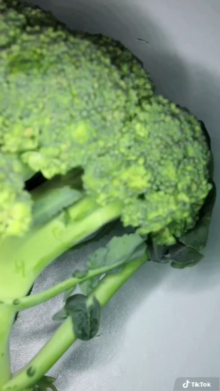 Broccoli under microscope