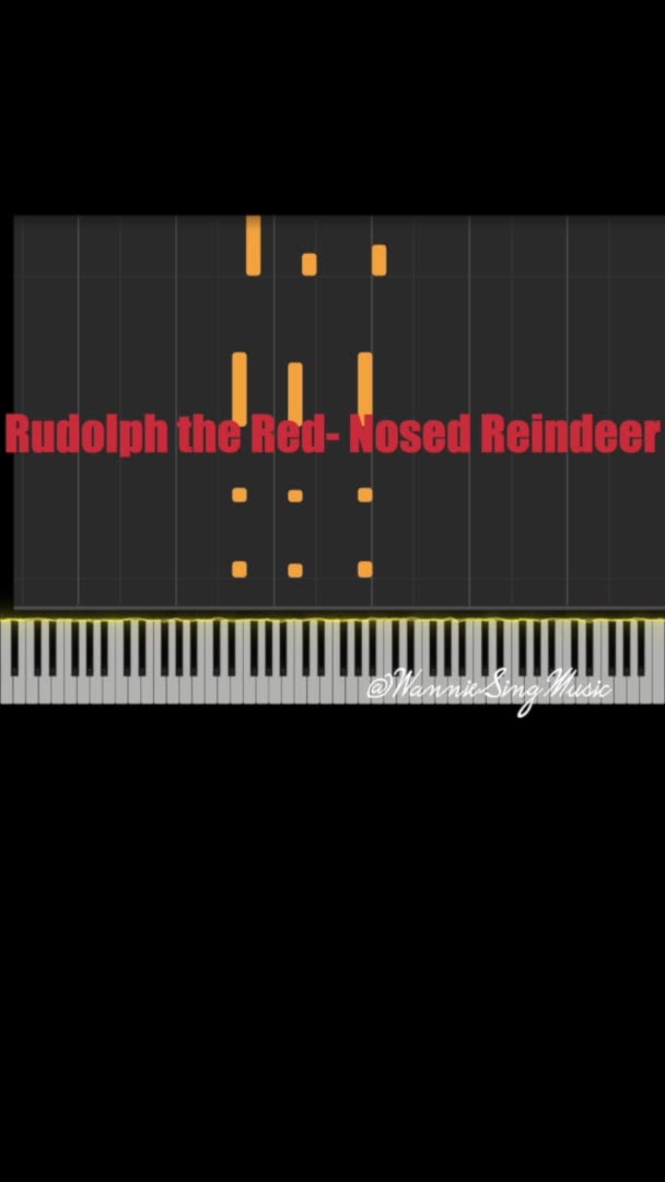 Rudolph the red nosed reindeer piano