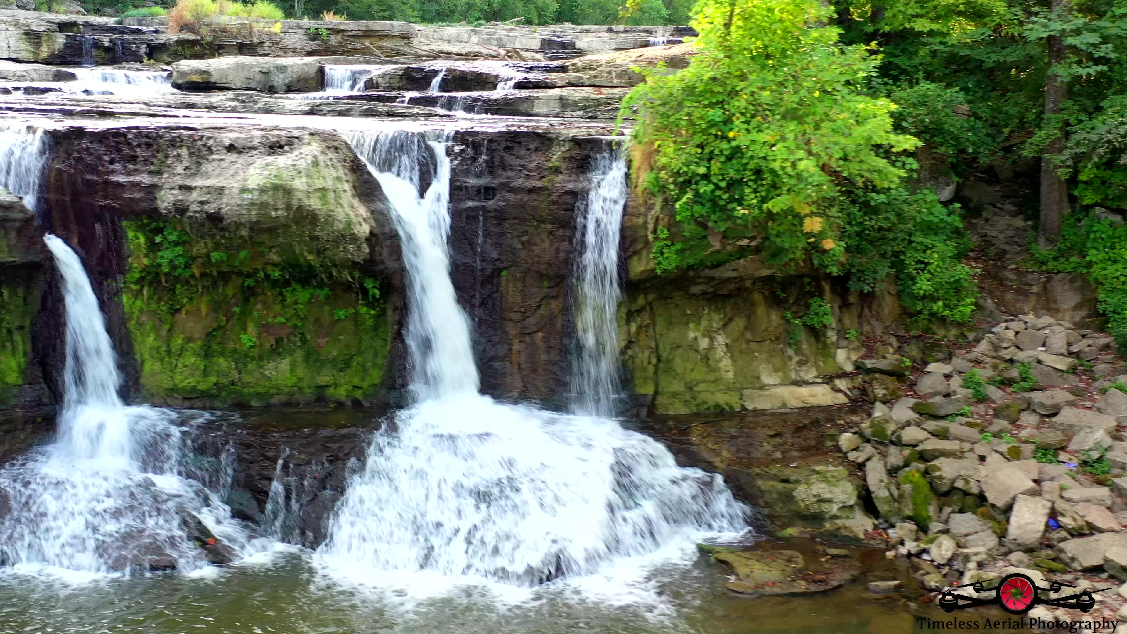 Upper Cataract Falls Stunning Flying Behind The Falls Early Morning ...