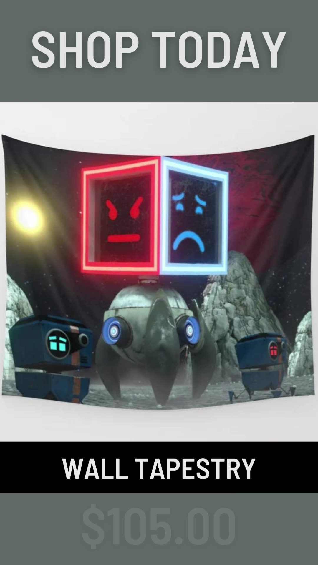 CSG (Digital Art) Robot Emotional #artforsale #art #artshop