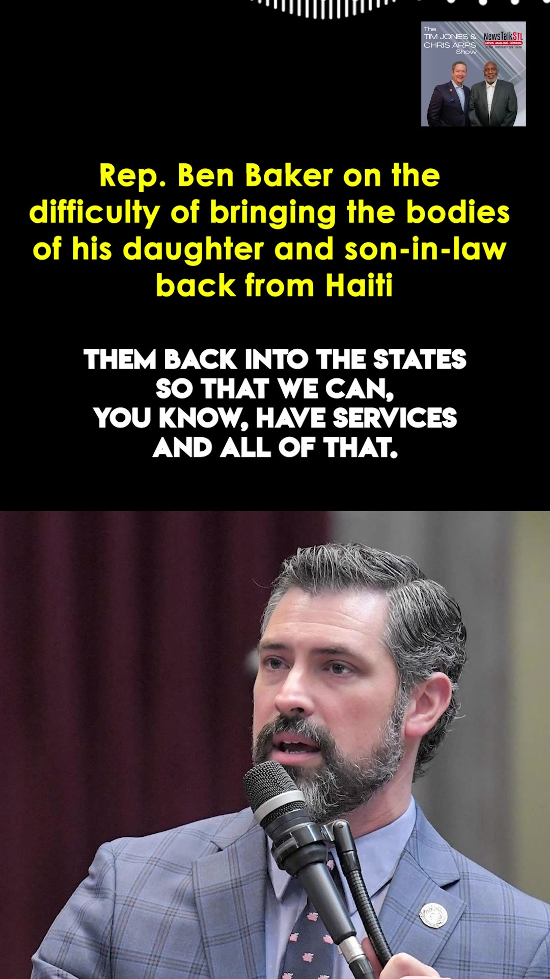 Ben Baker on the difficulty of bringing the bodies of his daughter and son-in-law back from Haiti