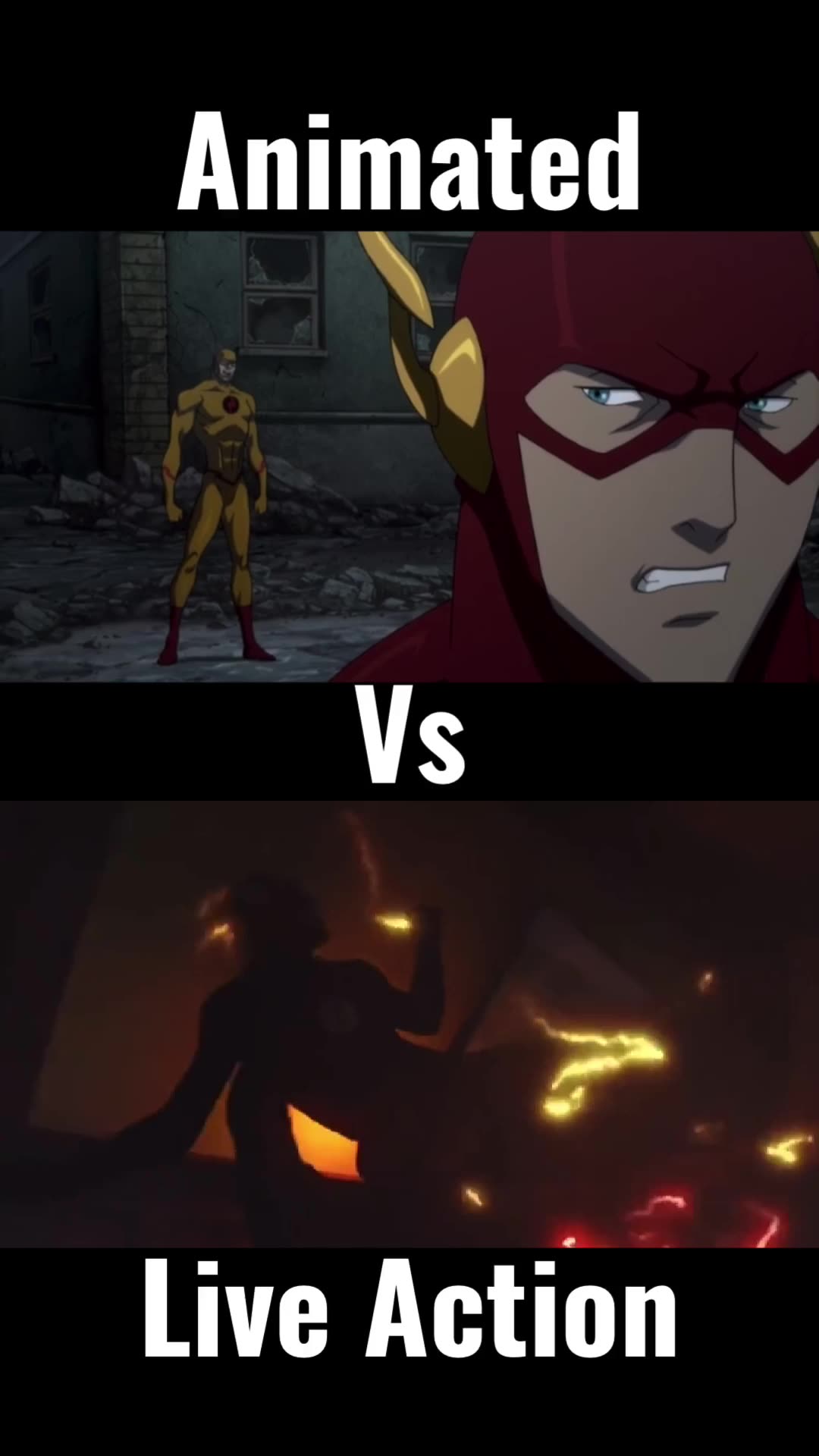 Animated Flash vs Live Action Flash